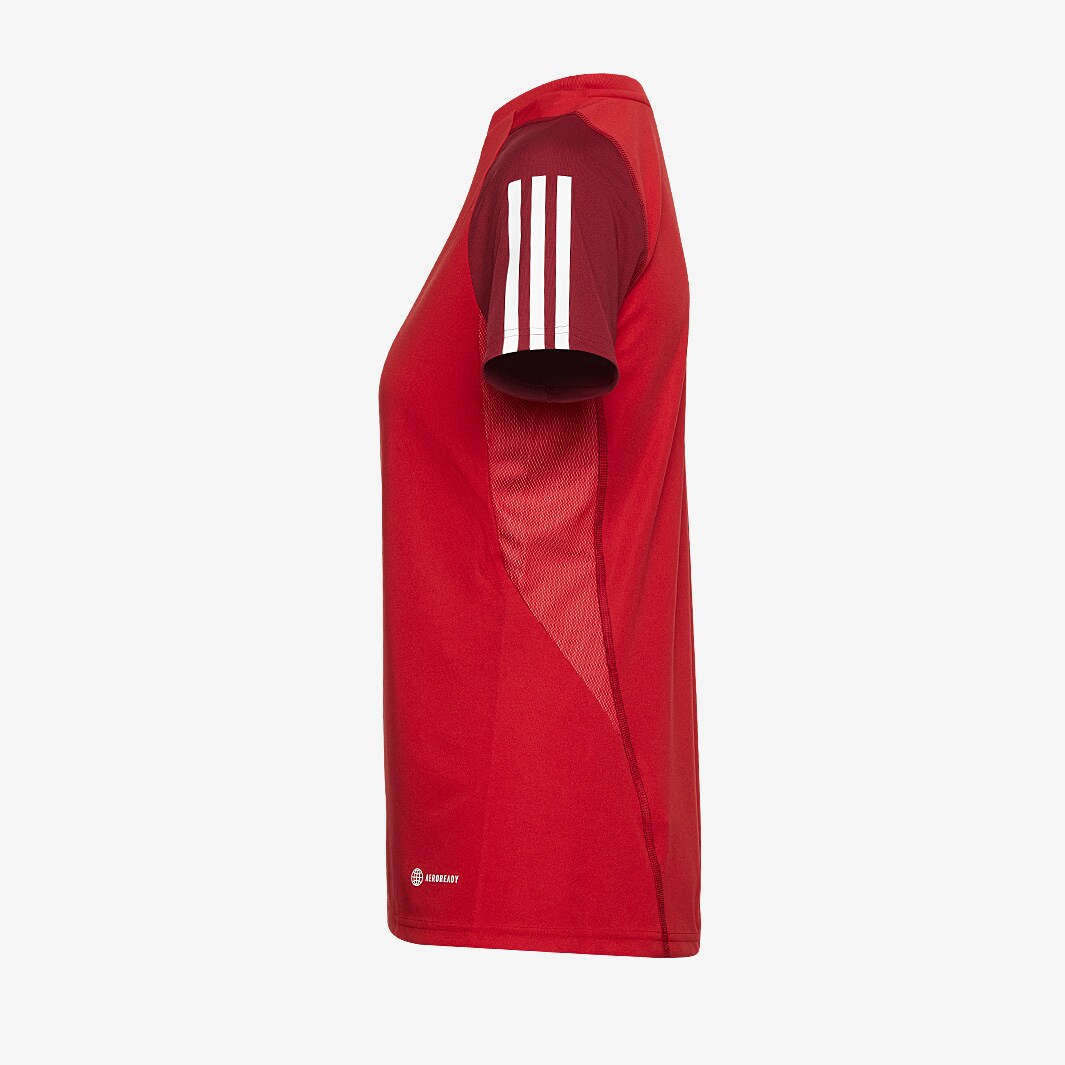 adidas Tiro 23 Womens Competition SS Shirt - Team Power Red 2 - Womens ...