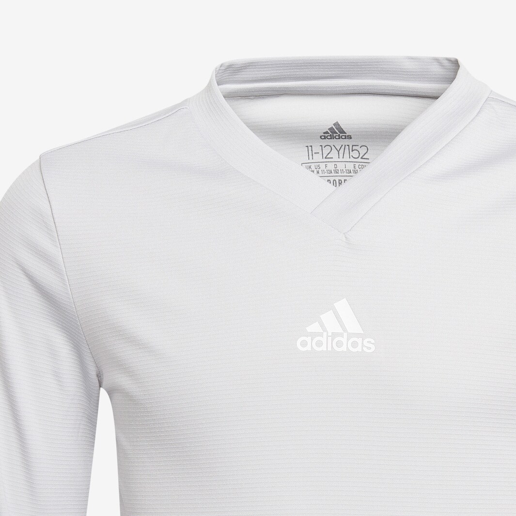 adidas Boys Team Base Tee - Team Light Grey - Boys Clothing