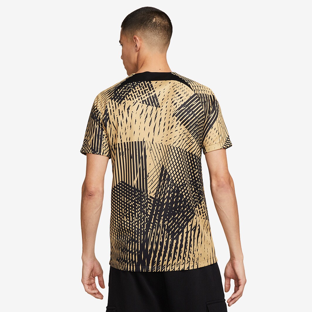 Nike Pumas 23/24 Dri-Fit SS Top-Black/Truly Gold/White-Mens Replica
