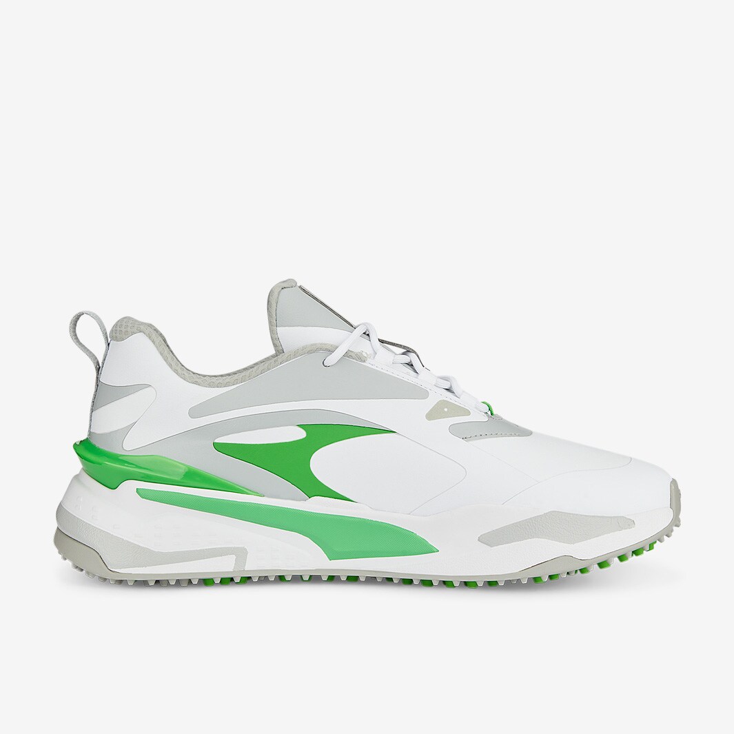 Puma GS-Fast - Puma White/High Rise/Puma Green - Mens Shoes