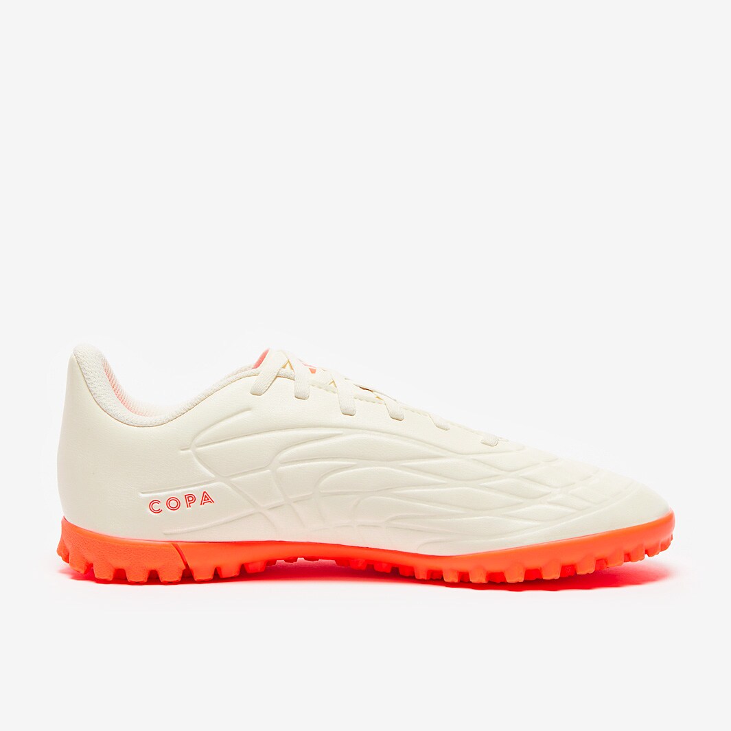adidas Kids Copa Pure.4 TF - Off White/Solar Orange/Off White - Junior Boots | Pro:Direct Soccer