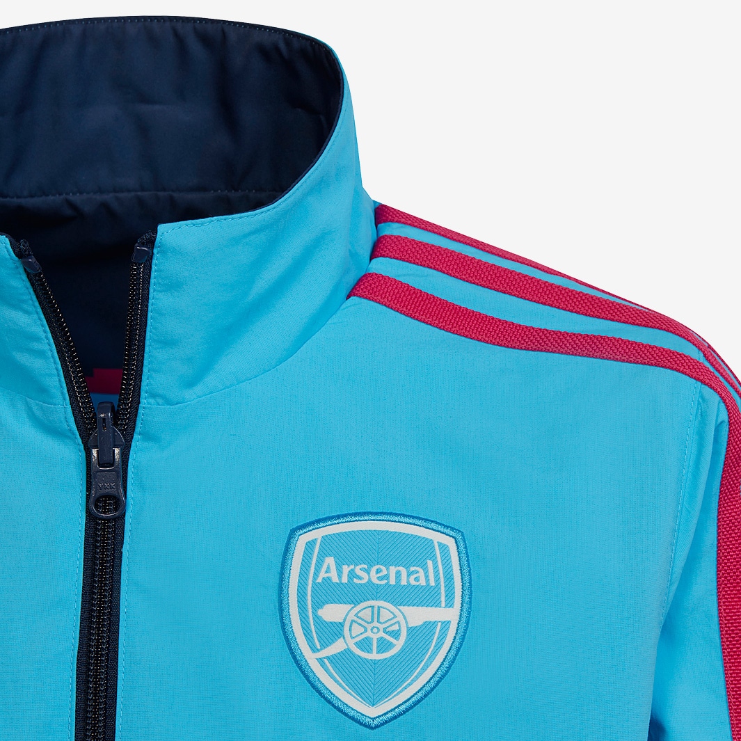 adidas Kids Arsenal FC 2023 Anthem Jacket - Sky Rush - Boys Replica