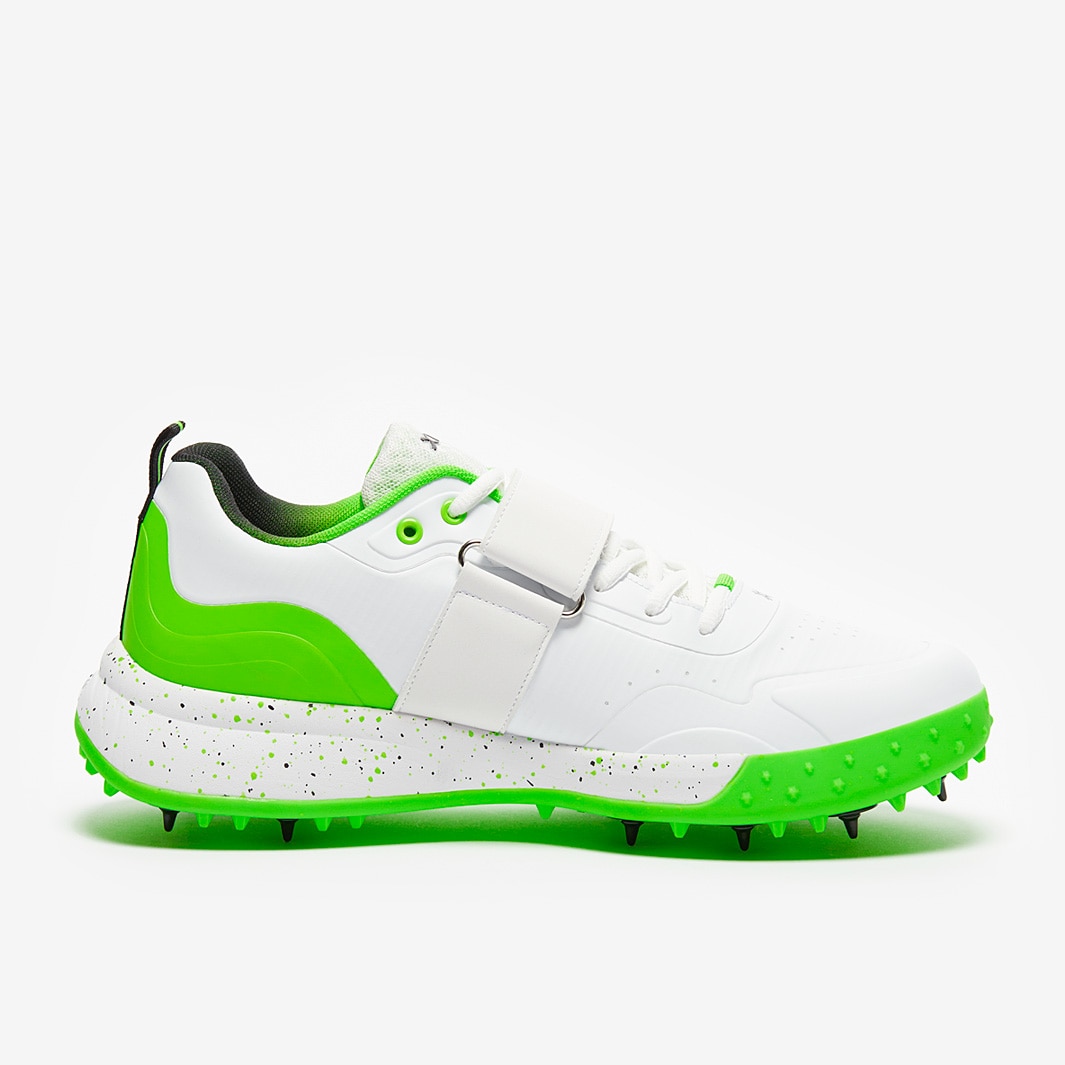 Payntr XPF-P6 Cricket Spikes - Green - Mens Shoes | Pro:Direct Tennis