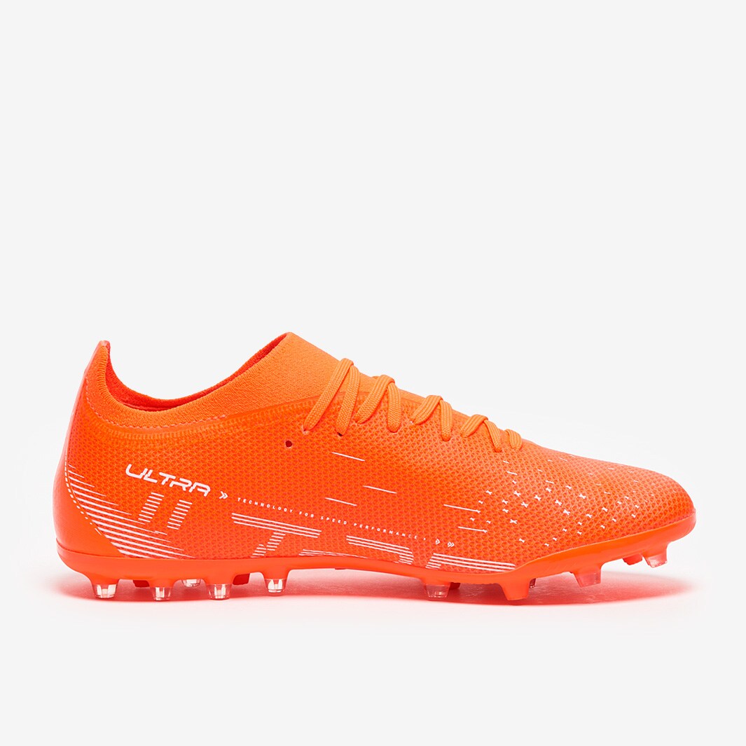 Puma Ultra Match MG - Puma Ultra Orange/Puma White/Blue Glimmer - Mens ...