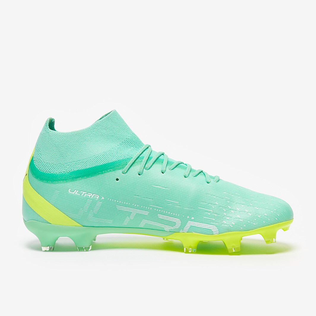Puma Ultra Pro FG/AG - Electric Peppermint/Puma White/Fast Yellow ...