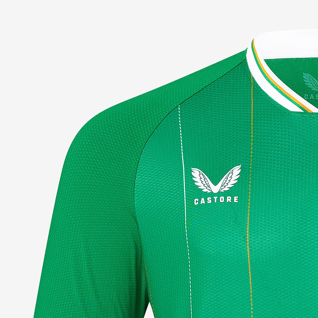 Castore Republic of Ireland 2023 Pro Home SS Shirt - Jolly Green ...