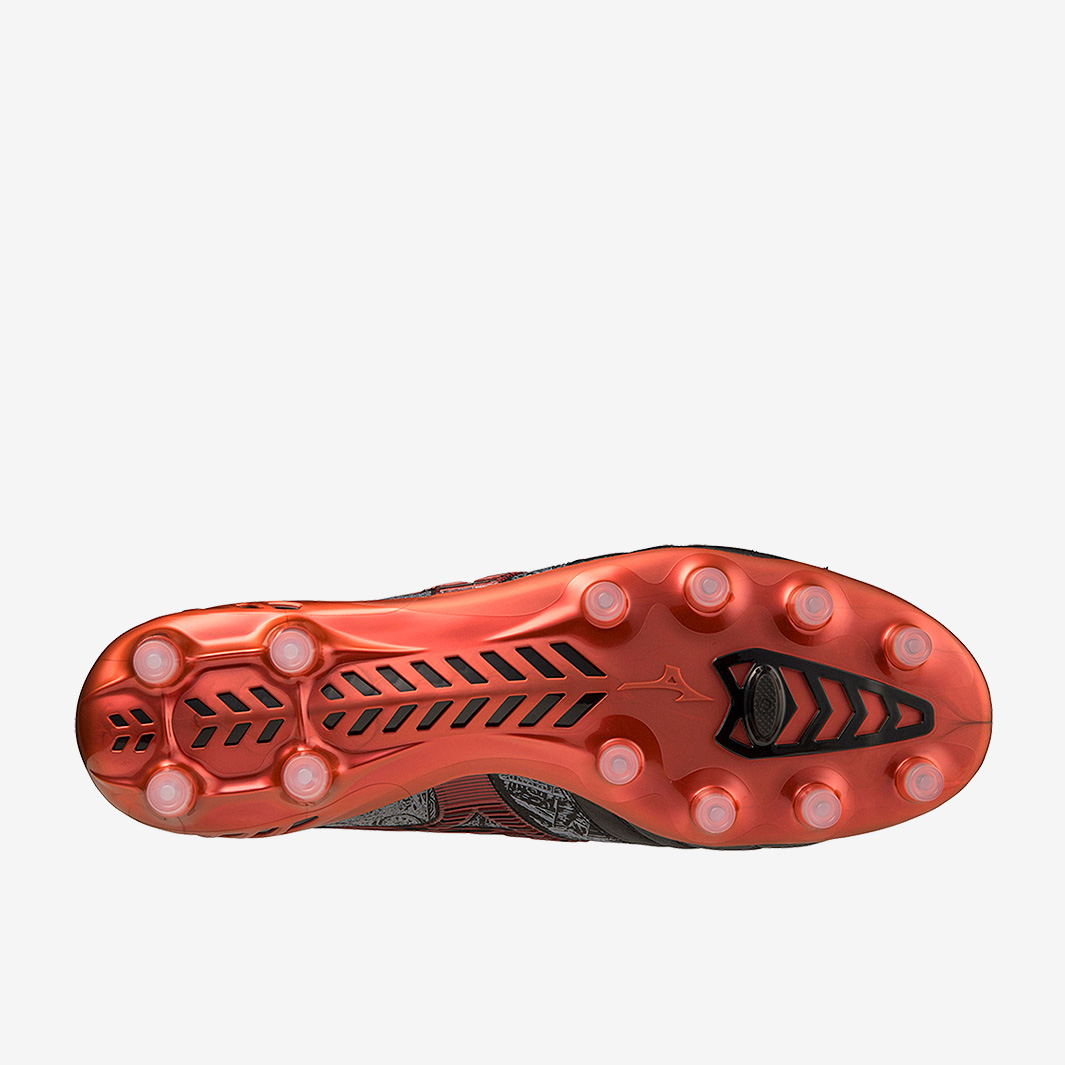 Mizuno Morelia Neo III Beta x SR4 Made In Japan - Schwarz/High Risk Rot ...