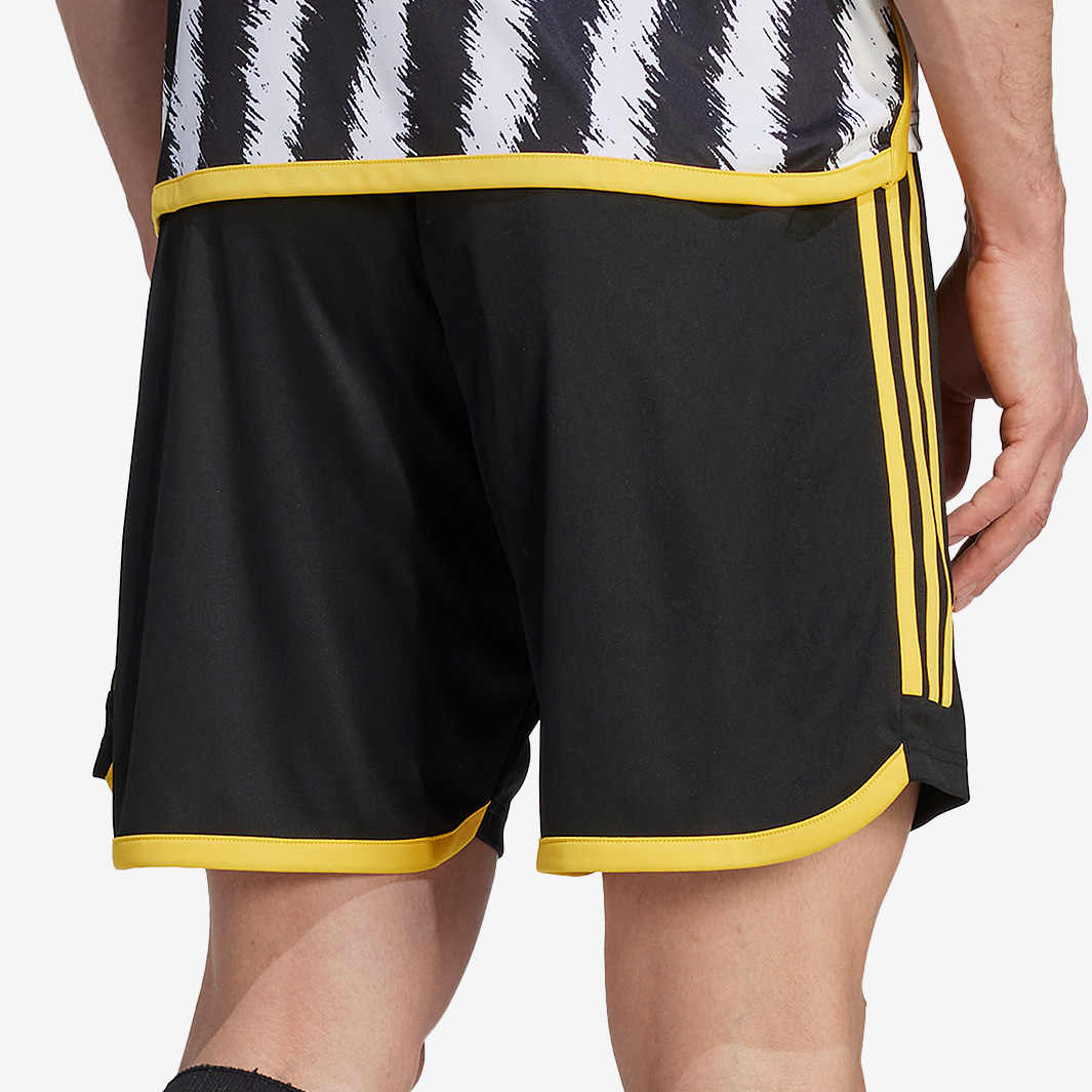 adidas Juventus 23/24 Home Shorts - Black/Bold Gold - Mens Replica ...