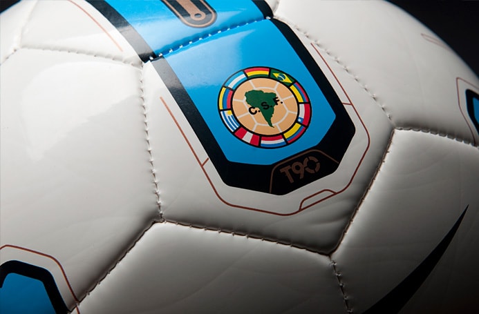 Nike Footballs - Nike T90 Strike Copa Ball - Football Balls - White/Blue