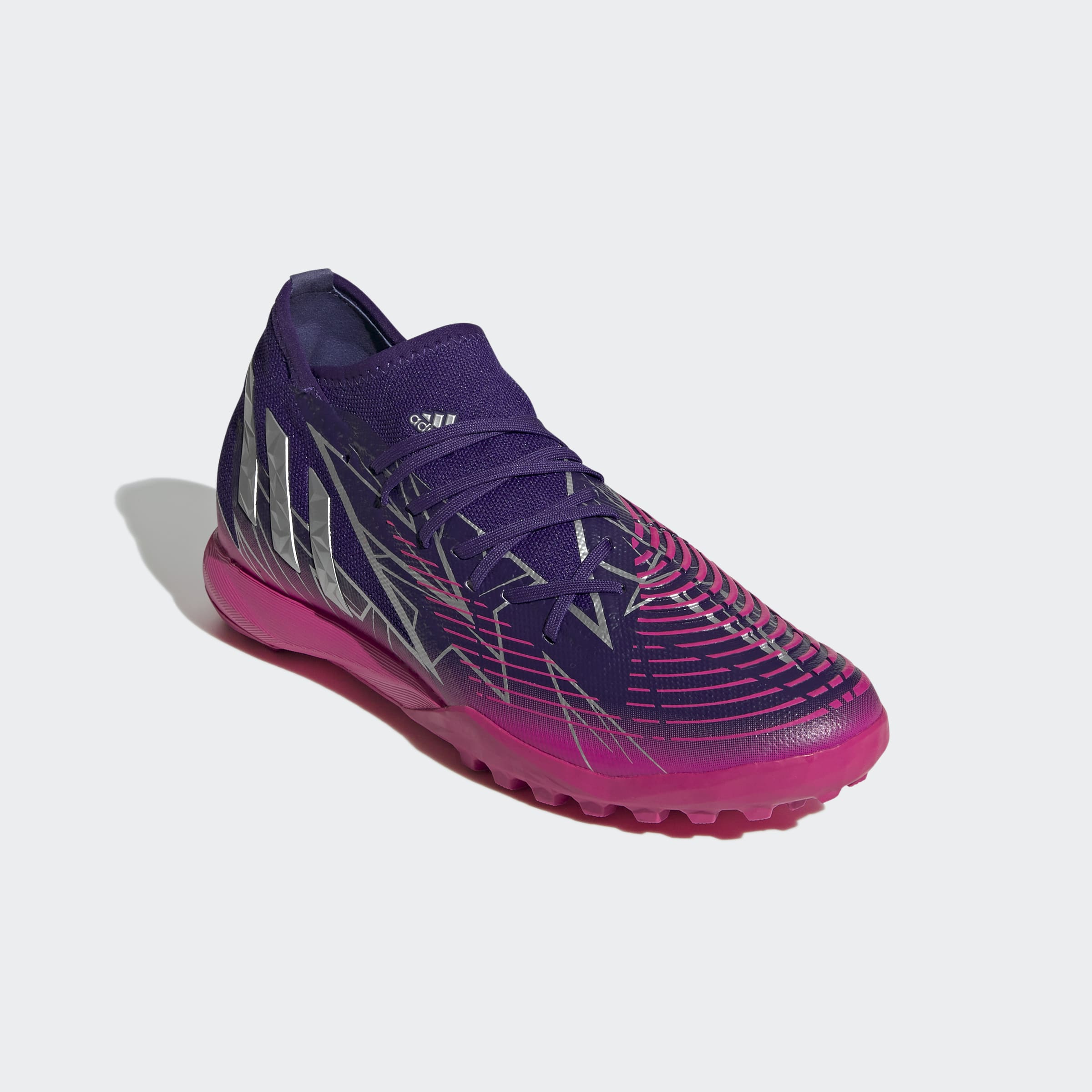 adidas Predator Edge.3 TF - Team Collegiate Morado/Plateado Metálico ...