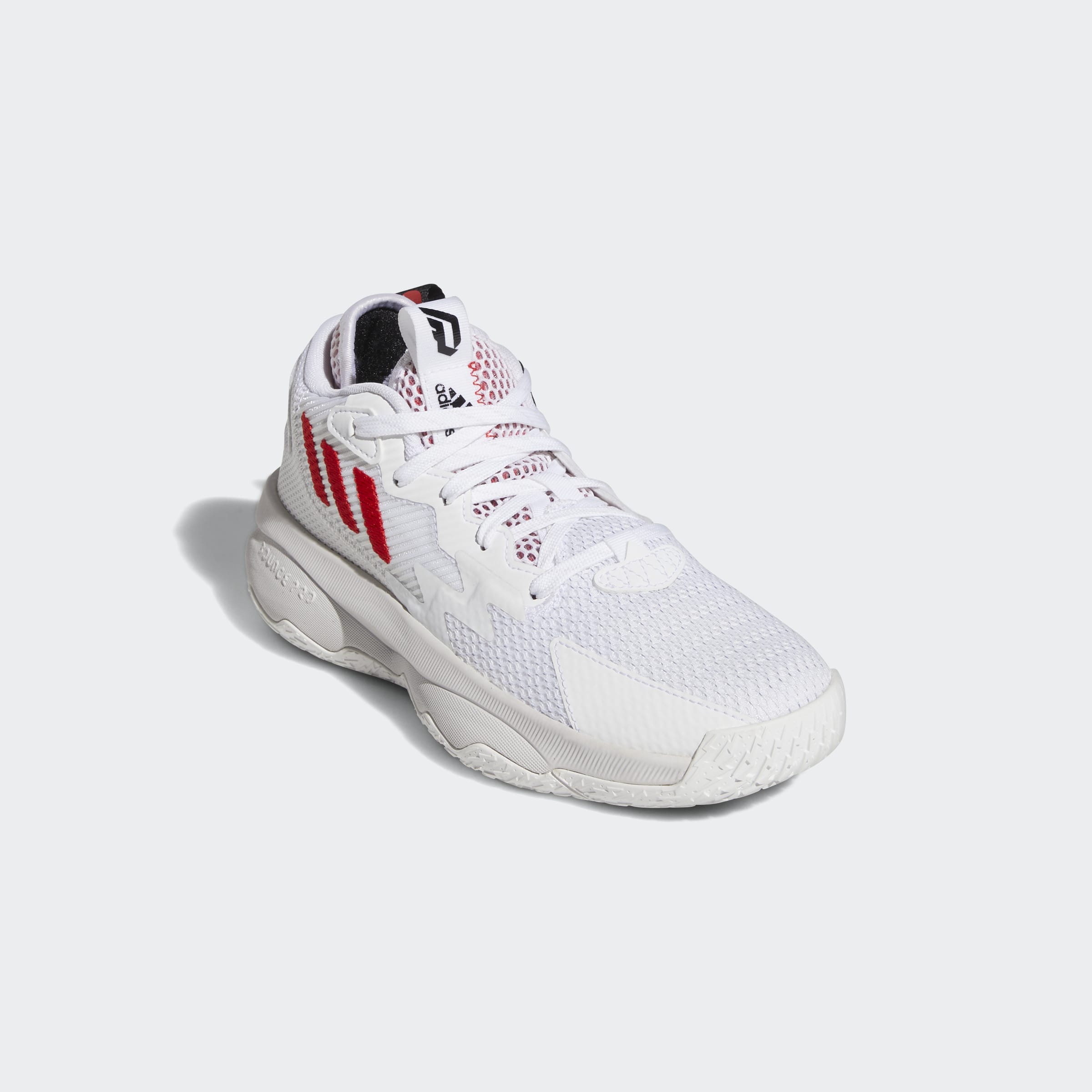adidas Dame 8 Older Kids (GS) - Ftwr White/Vivid Red/Core Black - Boys ...