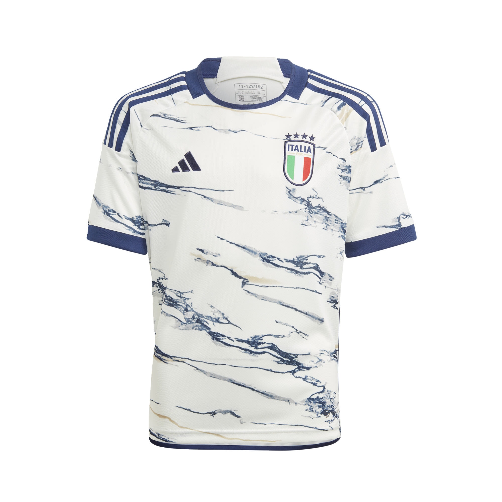 adidas Italy 2023 Kids Away Shirt Off White Boys Replica Pro Direct Soccer