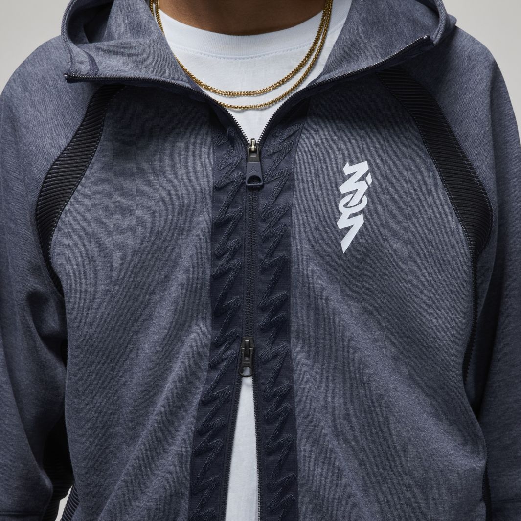 Jordan x Zion Fleece Hoodie - Mystic Navy - Mens Clothing