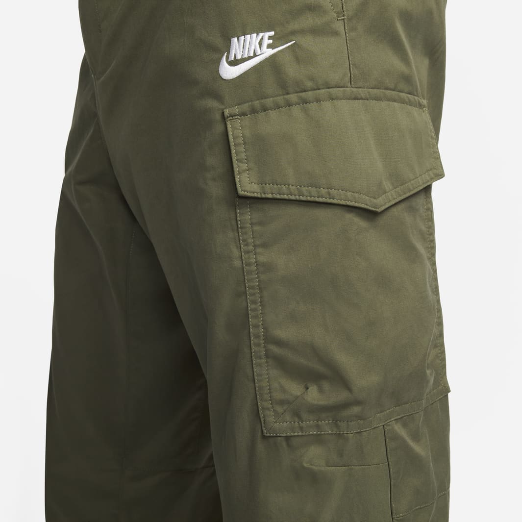 Nike Sportswear Unlined Utility Cargo Pants - Medium Olive/White ...