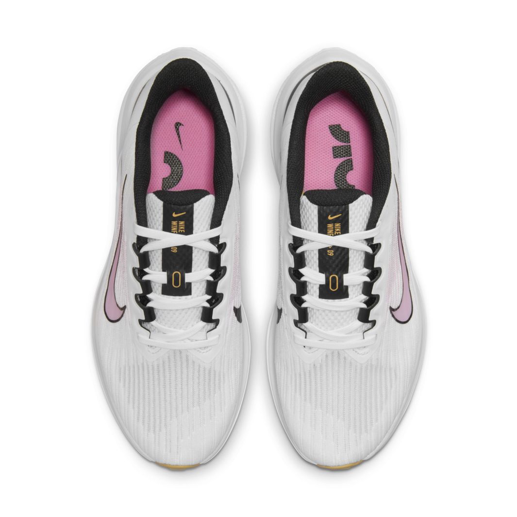 Nike Womens Winflo 9 - White/Pink Spell-Black-Wheat Gold | Pro:Direct ...