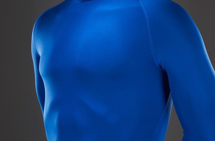 Mens Base Layer - Nike Cool Compression LS Mk - Game Royal/Deep Royal ...