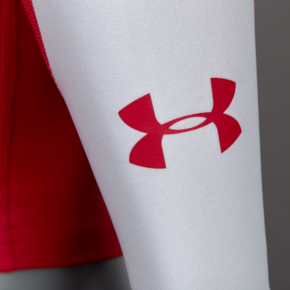Under Armour Coldgear Blitz Mock - Baselayer Clothing - Red/White