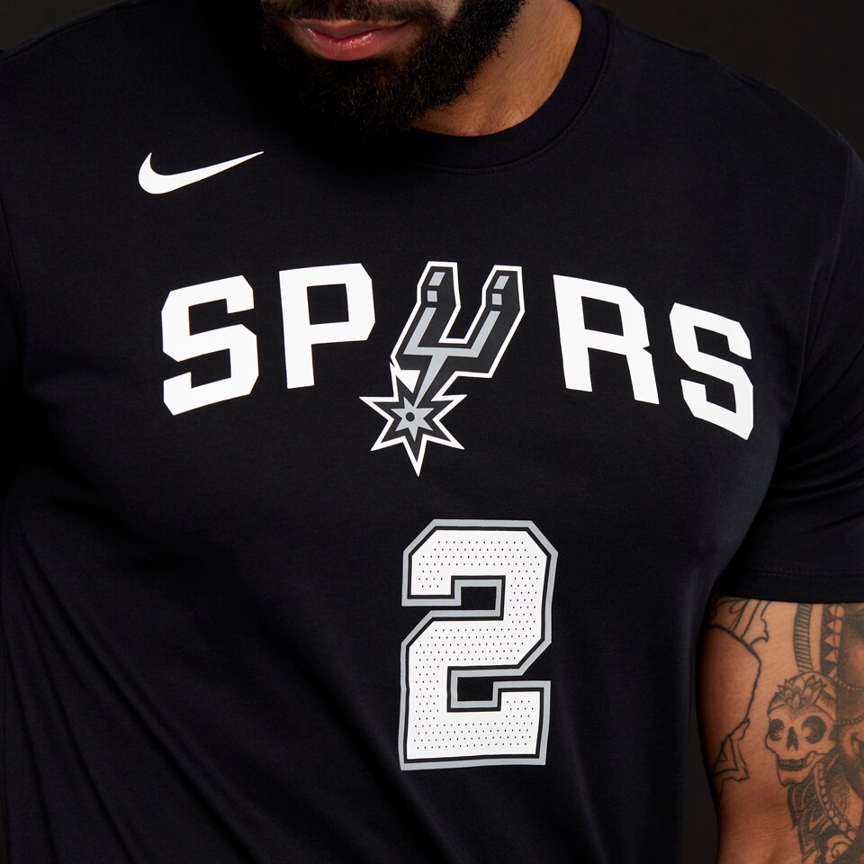 Nike NBA Pau Gasol San Antonio Spurs Dry NameNo. Tee - Black - Mens ...