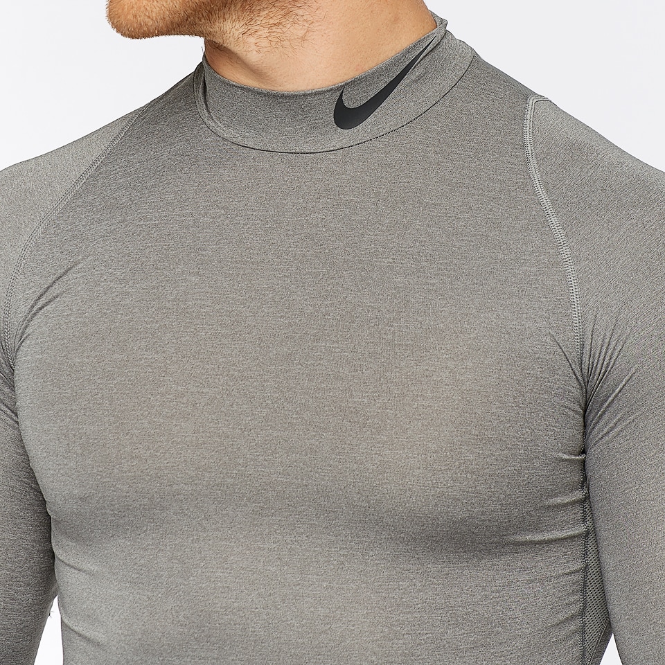 Nike Compression Pro LS Mock Top - Mens Base Layer - Compression ...