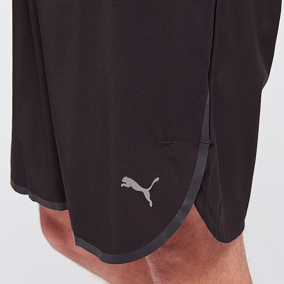 Puma Energy Laser Short - Puma Black/Dark Gray Heather - Mens Clothing ...