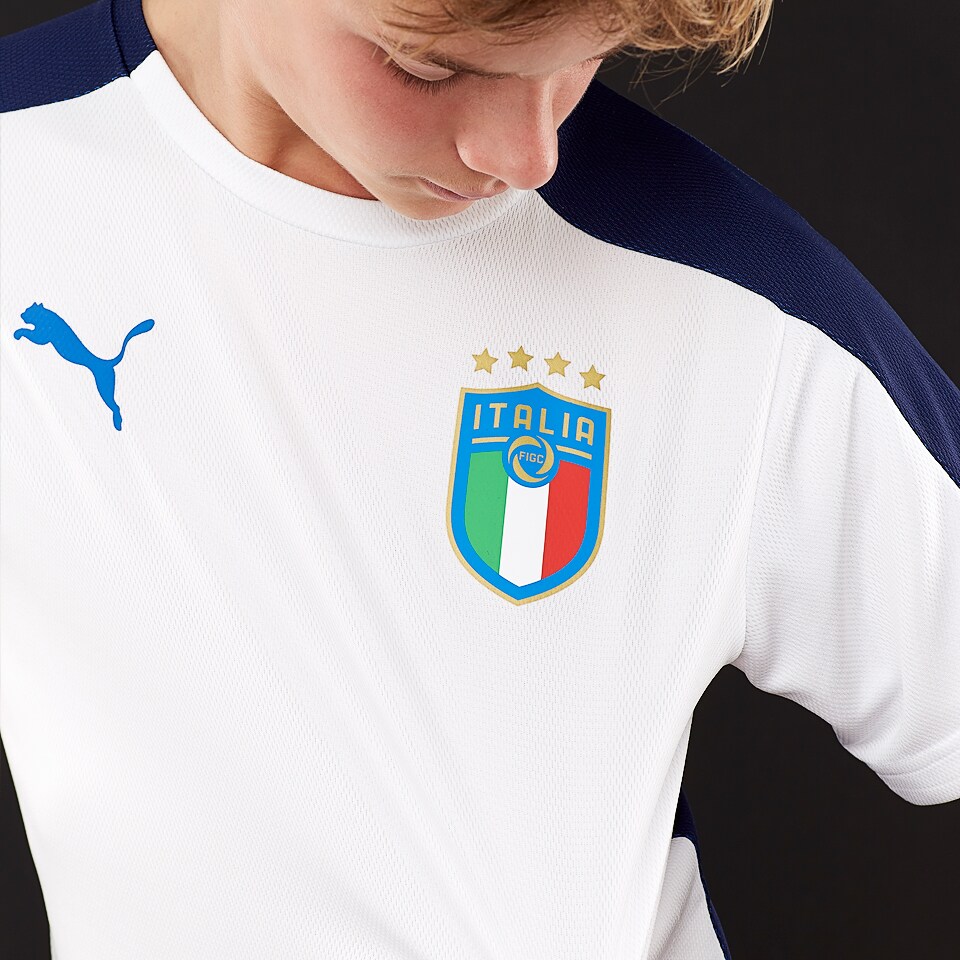 Puma Italy 2018 Kids Stadium Supporters SS Shirt - Puma White - Boys ...