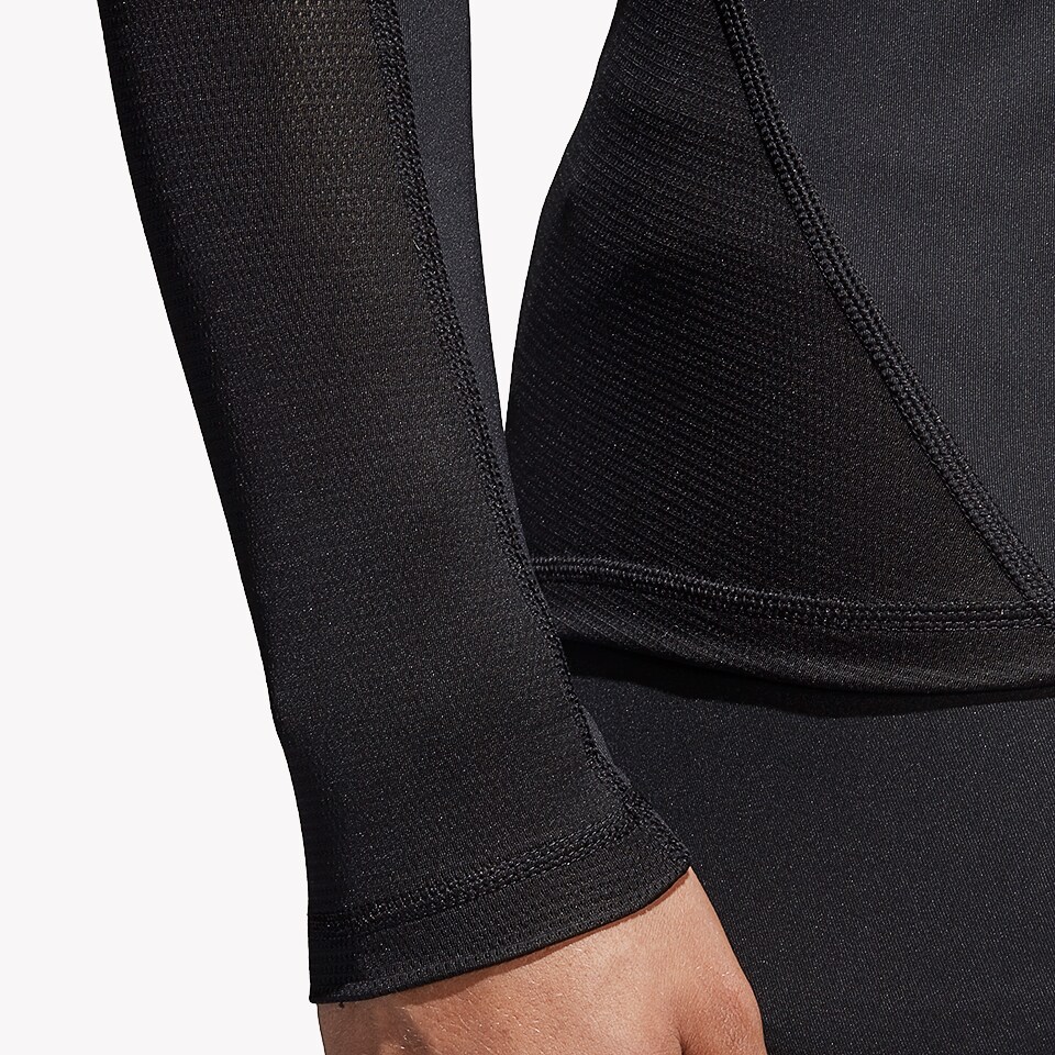 adidas Alpha Skin Sport Long Sleeve Tee - Black - Mens Base Layer ...