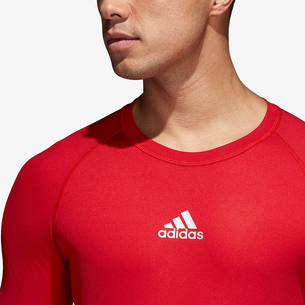 adidas Alpha Skin Sport LST - Mens Base Layer - Compression - Power Red