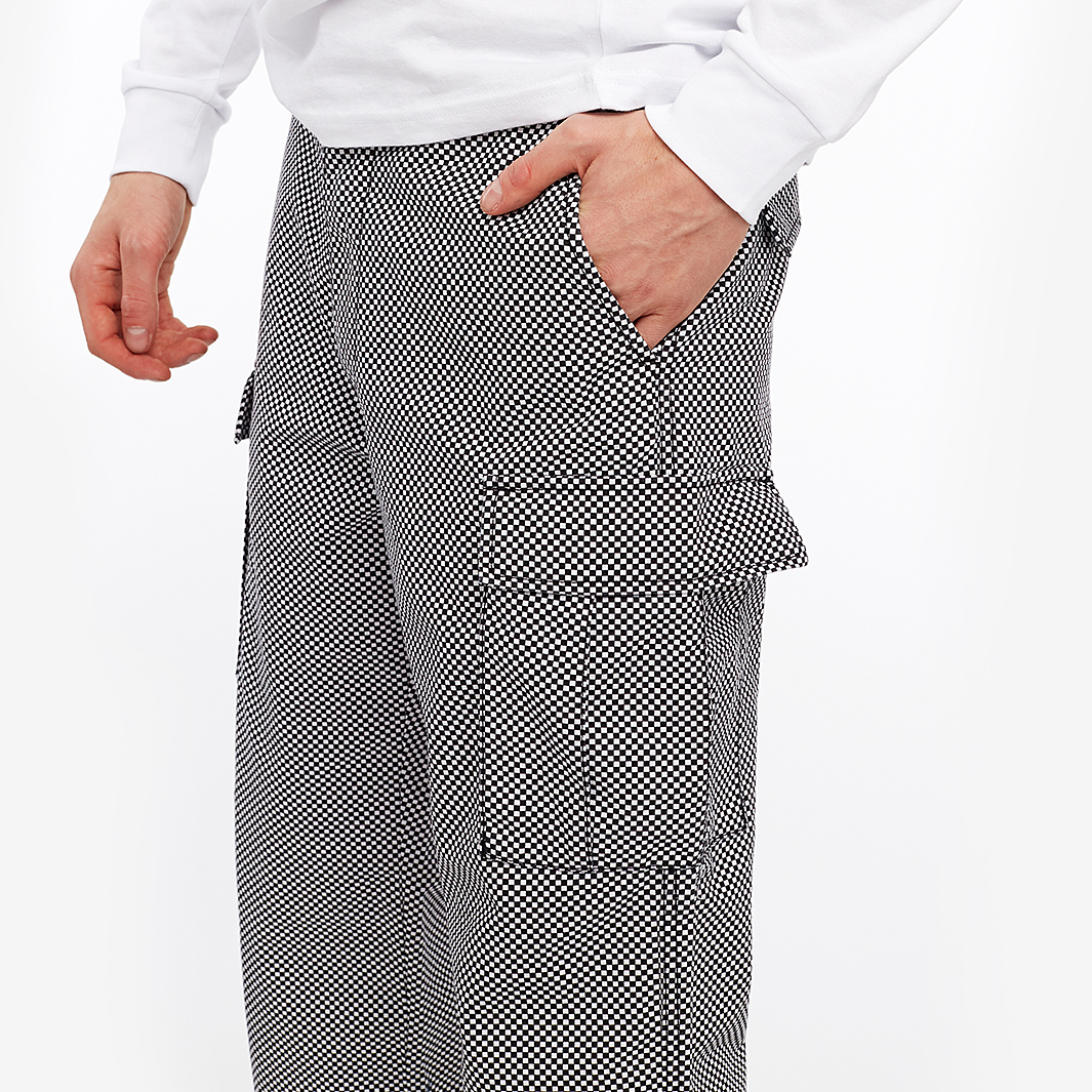 Vans Authentic Cargo Pants - Checkerboard - Mens Clothing - Sweatpants