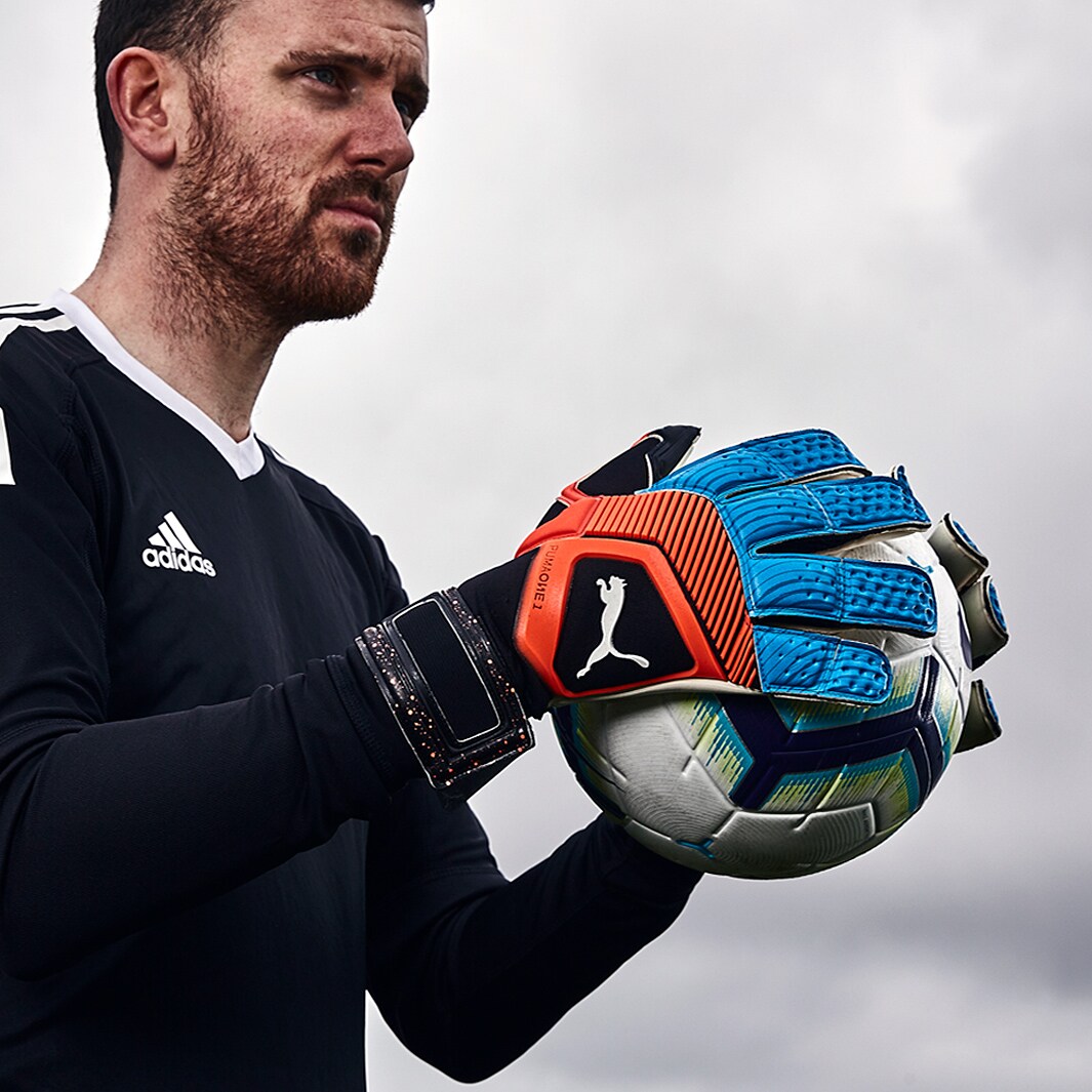 Puma One Grip 1 Hybrid Pro - Schwarz/Azurblau/Rot Blast - Herren ...