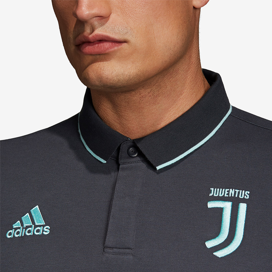 adidas Juventus 2019/20 EU CO Polo - Dark Grey/Energy Aqua - Mens ...
