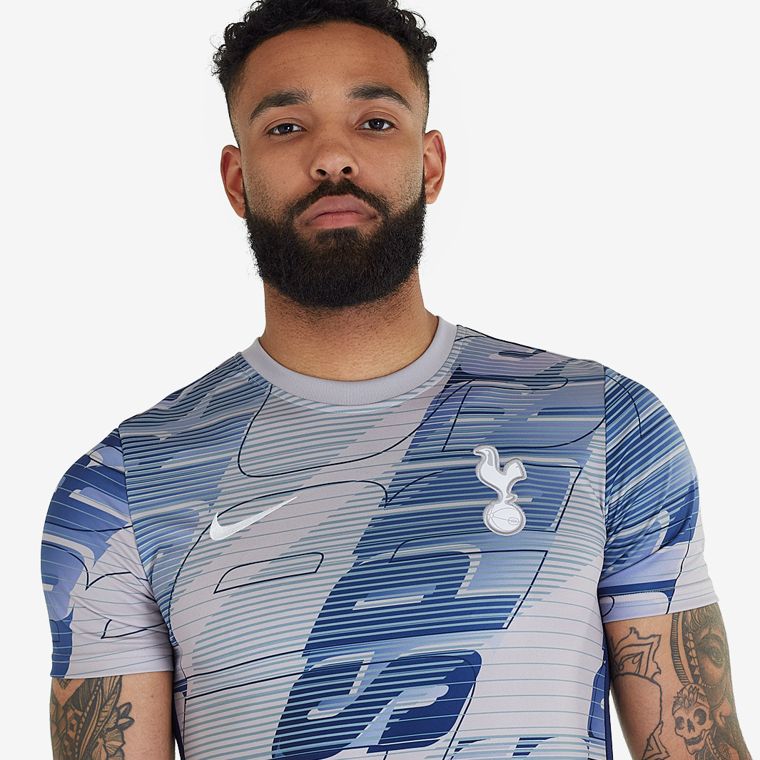 Nike Tottenham Hotspur 2019/20 Dry Top SS Pre Match - Atmosphere Grey ...