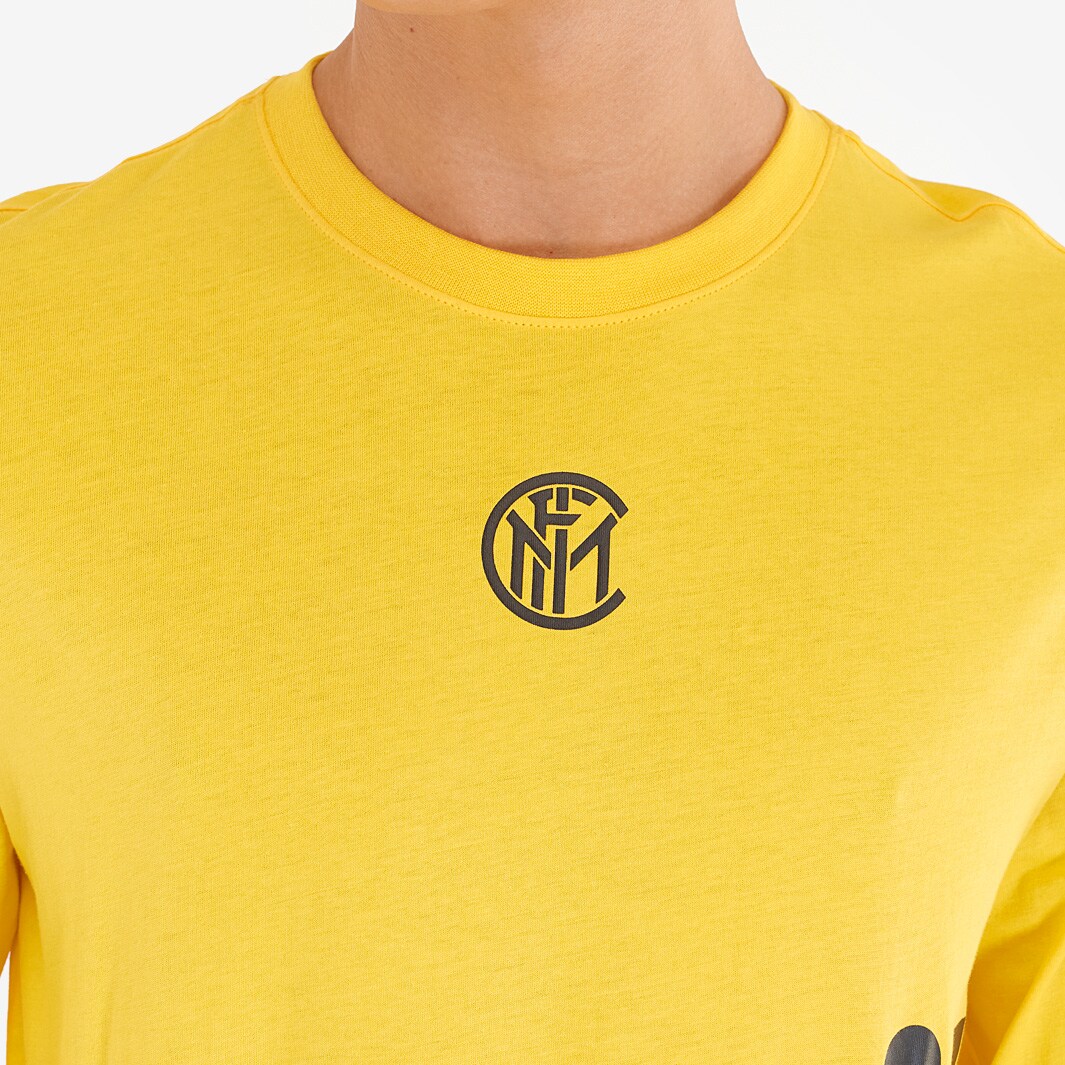 Nike Inter Milan 2019/20 LS T-Shirt - Tour Yellow - Training Tops ...