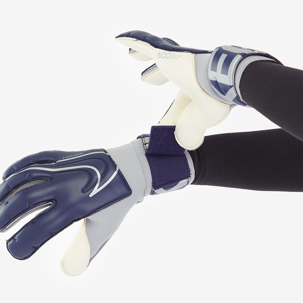 Nike GK Vapor Grip 3 - Guantes de portero-Azul/Plateado metalizado ...