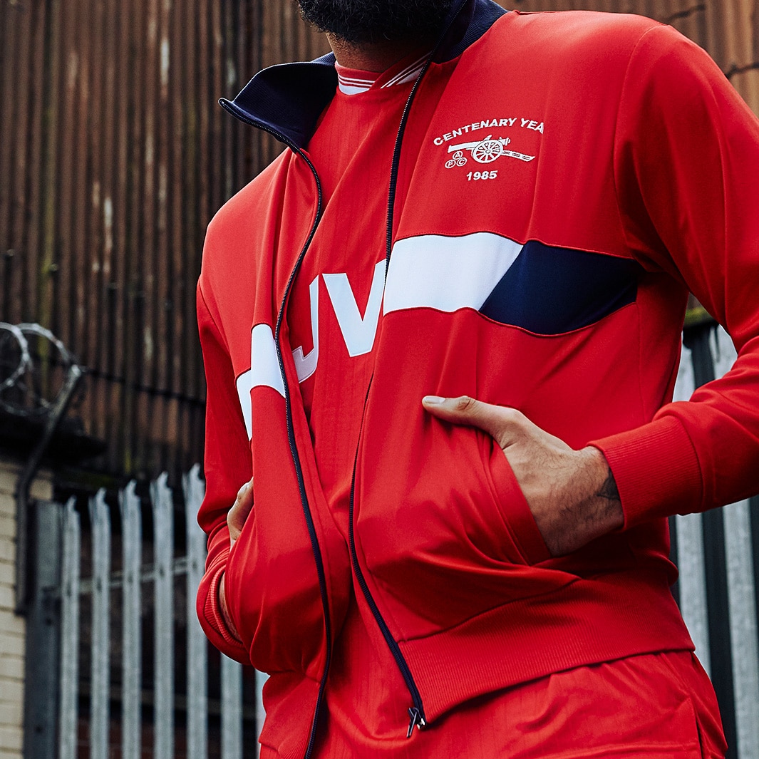 Arsenal Retro 1985 Centenary Track Jacket - Red/White/BlueArsenal Retro ...