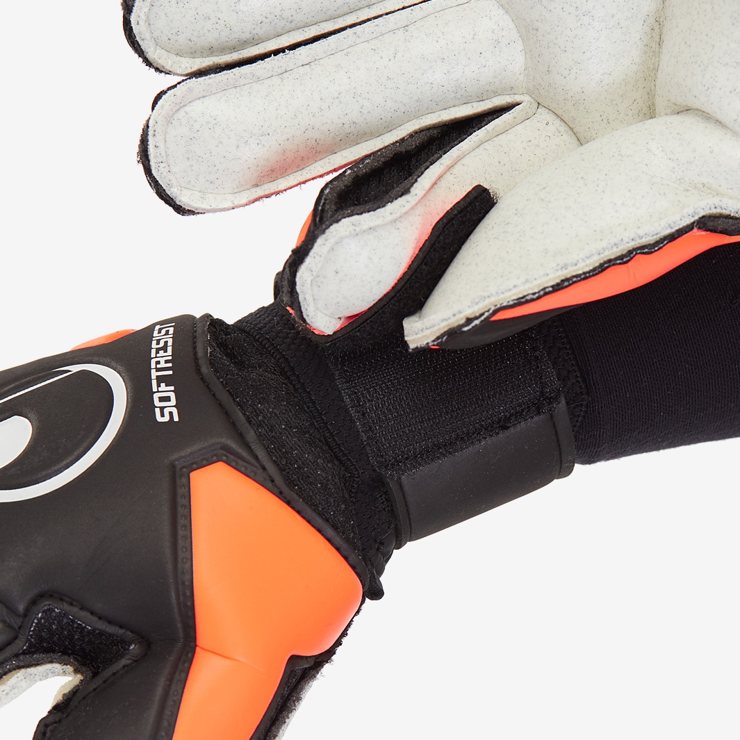Uhlsport Soft Resist Flex Frame - Nero/Arancione Fluo/Bianco - Guanti ...