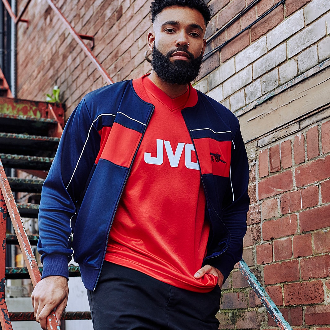 Arsenal Retro 1982 Track Jacket - Blue/Red/White