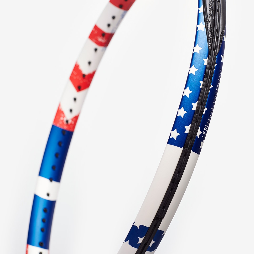 Babolat Pure Drive USA Unstrung - Blue/White/Red - Mens Rackets