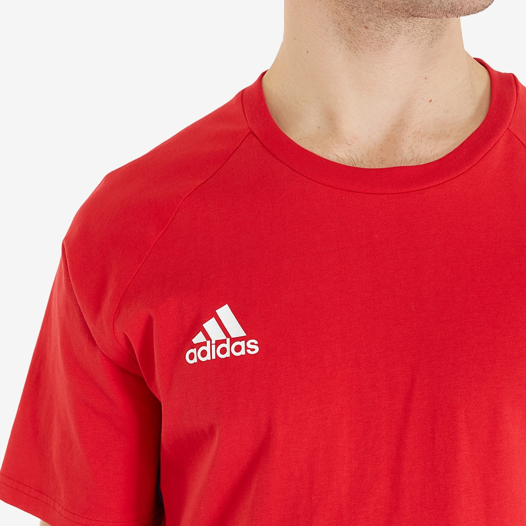 adidas Tango Tape Tee - Scarlet - Mens Clothing - Tops