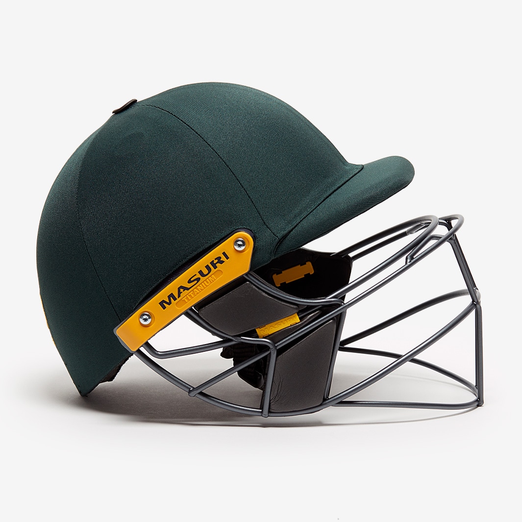 Masuri E Line Titanium Helmet - Green - Batting Equipment