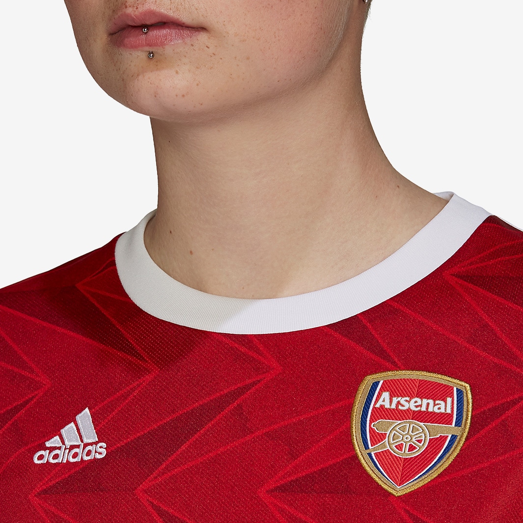 adidas Arsenal 2020/21 Womens Home Shirt - Active Maroon/White - Womens ...