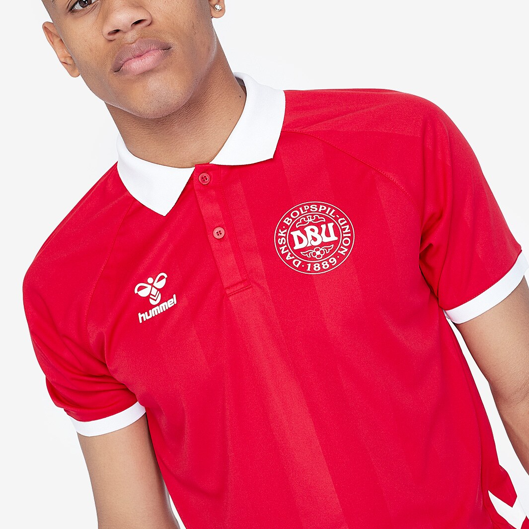 Hummel Denmark 2020 Polo - Tango Red - Mens Replica - Tops | Pro:Direct ...
