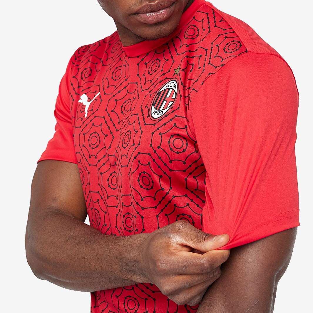 Maillot Puma AC Milan 20/21 Stadium Domicile - Rouge Tango /Noir Puma ...