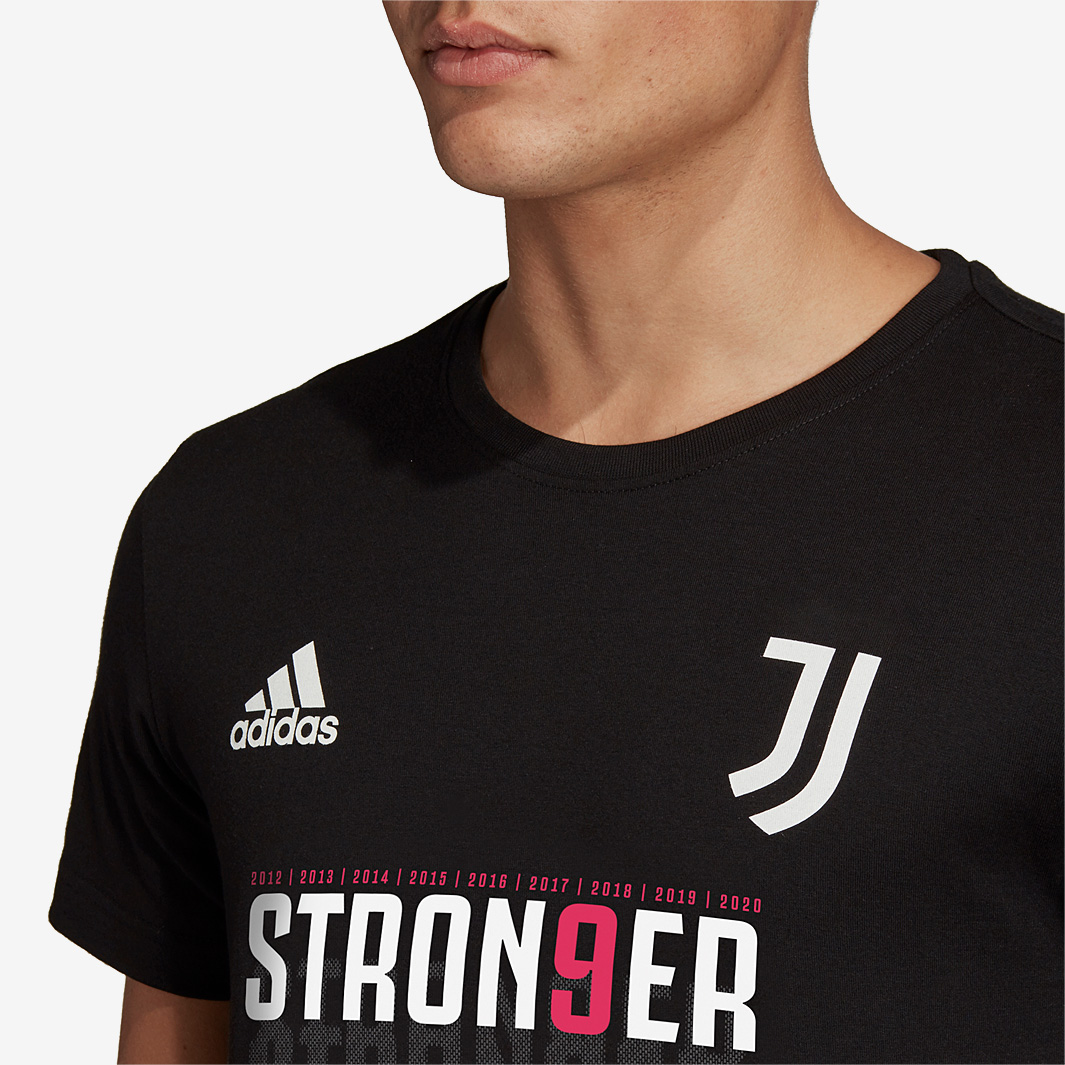 adidas Juventus 2020 Winners Tee - White/Black - Tops - Mens Replica