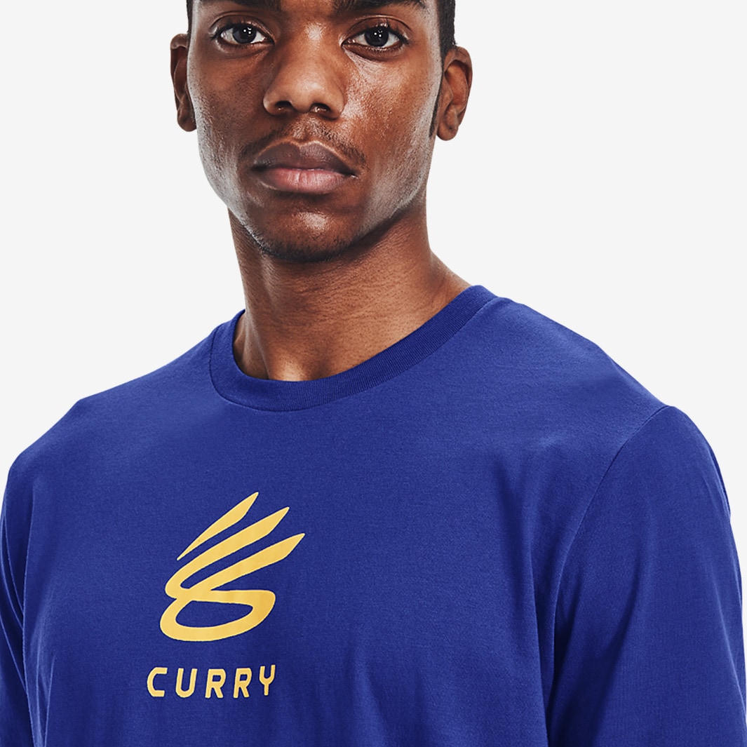 Under Armour Curry Splash Tee - Royal/Taxi - Mens Clothing