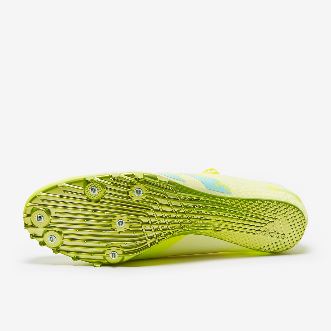 adidas adizero Prime Sp - Solar Yellow/Clear Aqua/Core Black - Mens Shoes