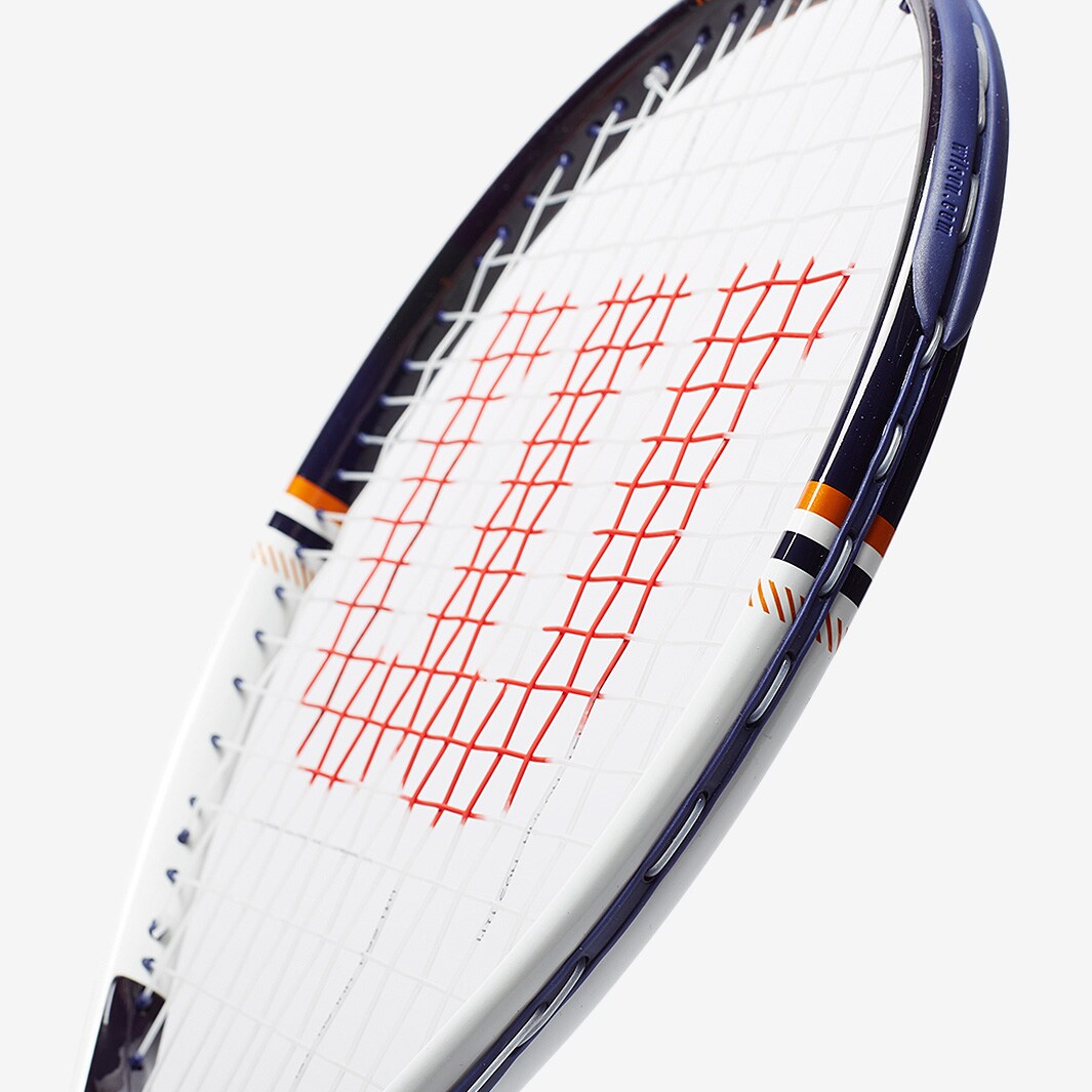 Wilson Roland Garros Elite Kit - White/Blue/Orange - Boys Rackets