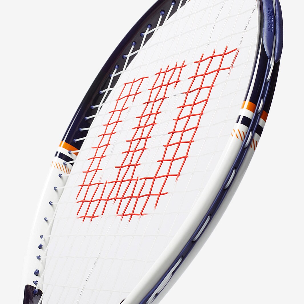 Wilson Roland Garros Elite 25 - White/Blue/Orange - Boys Rackets