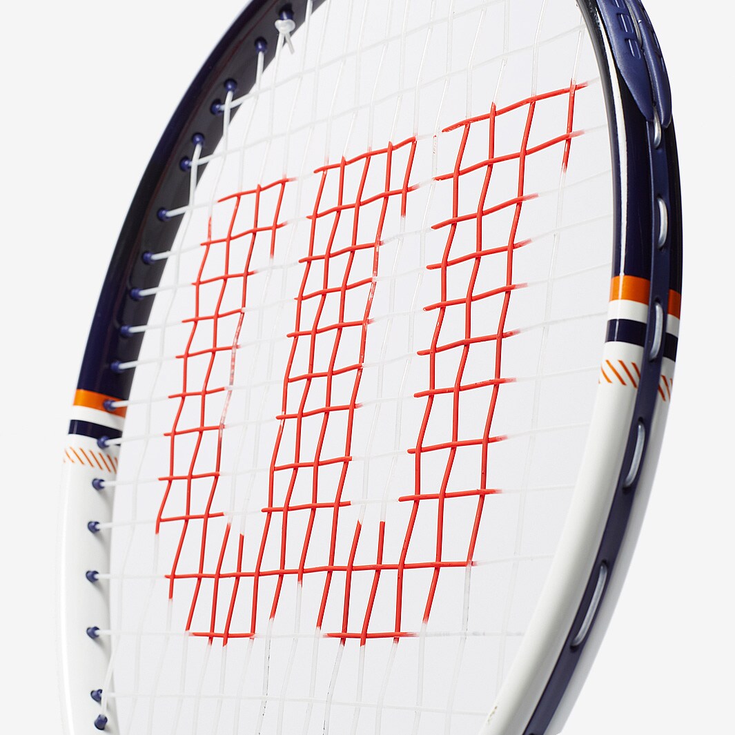 Wilson Roland Garros Elite 19 - White/Blue/Orange - Boys Rackets