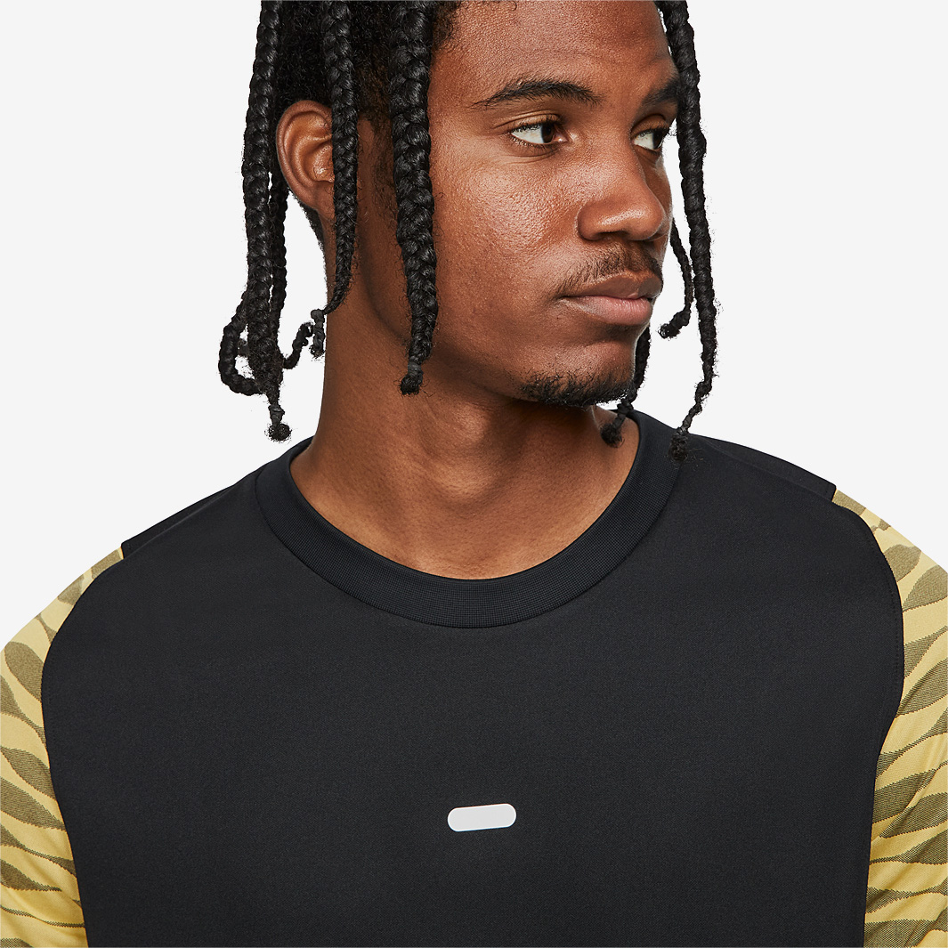 Nike Dry Strike 21 SS Top - Black/Saturn Gold/Black/White - Mens Clothing