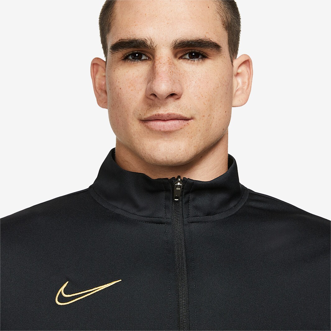 Nike Dry Academy 21 Tracksuit - Black/Saturn Gold/Saturn Gold - Mens ...